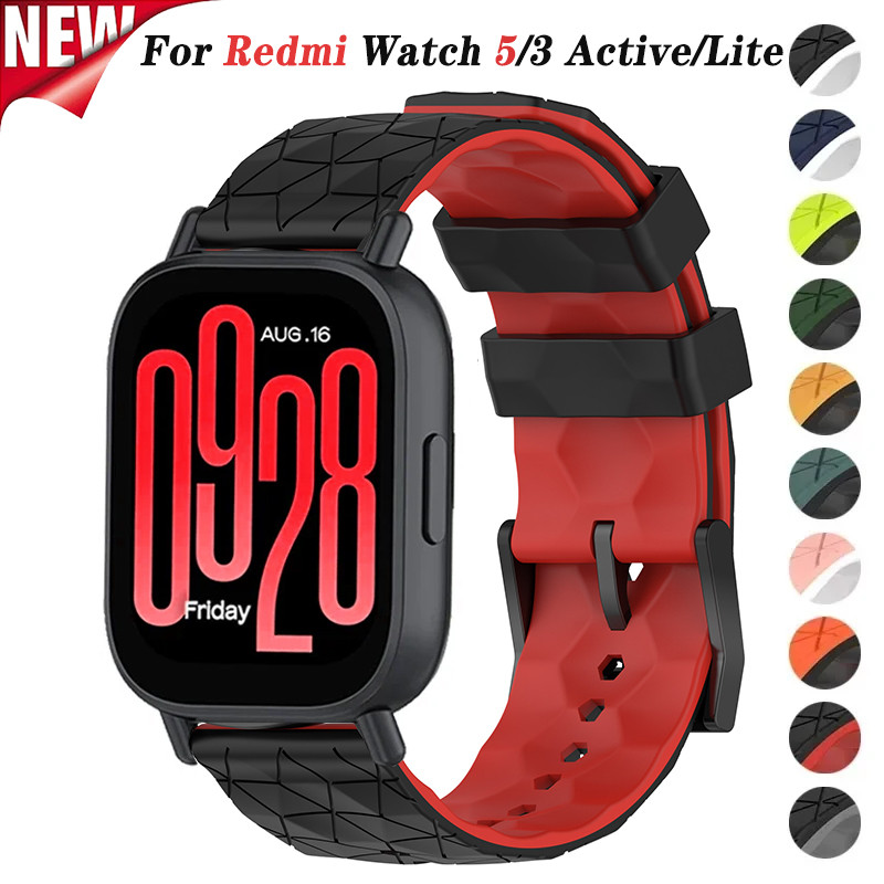 22 มม.ซิลิโคนสําหรับ Redmi Watch 5 Active 5 Lite สมาร์ทวอท์ชสําหรับ ...