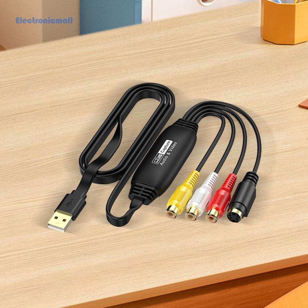A# การ์ดจับภาพวิดีโอ USB VHS VCR TV DVD Video Audio Converter Video ...