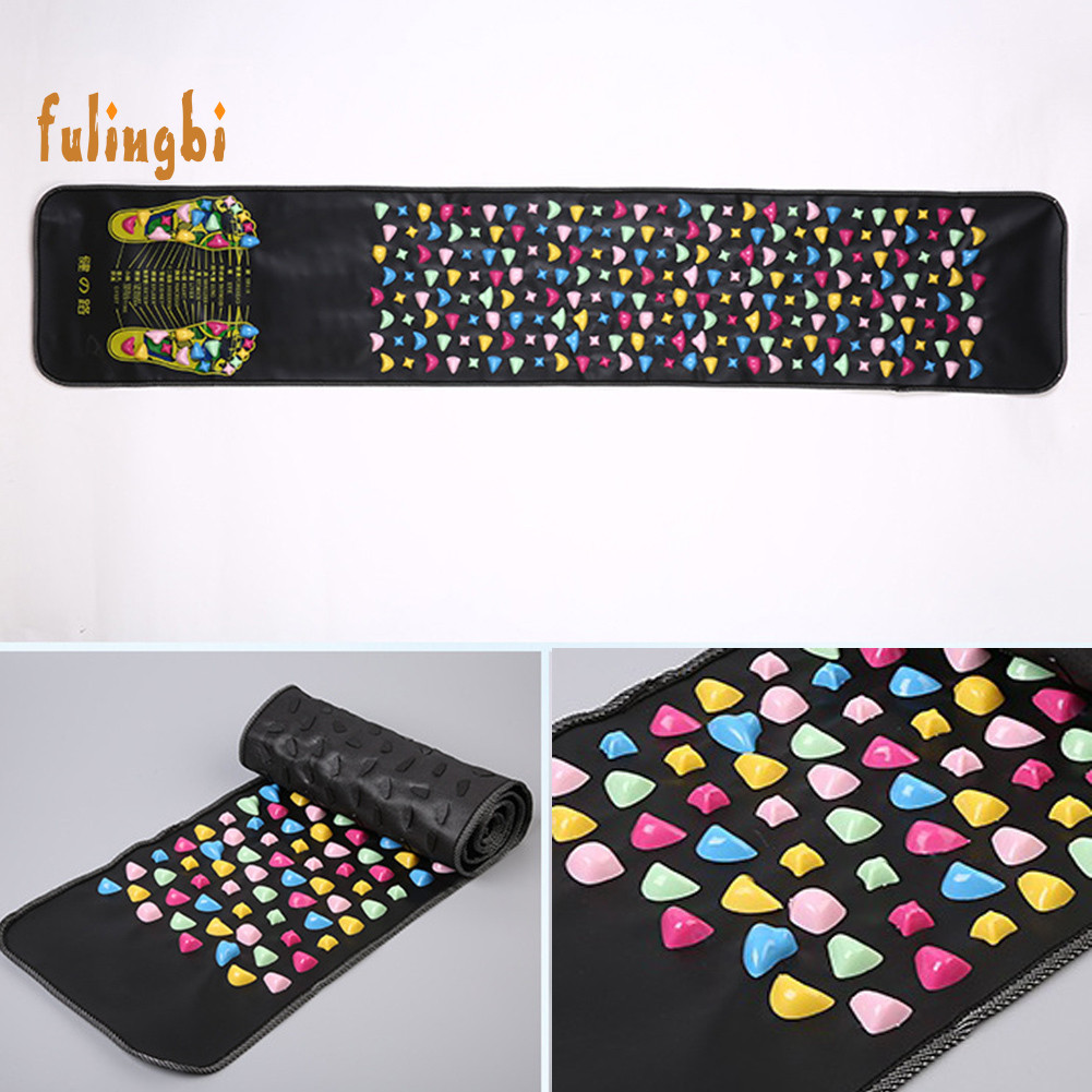 Fus-health Care Reflexology Walk Stone Pain บรรเทาเท้านวด Mat แผ่นกดจุด ...