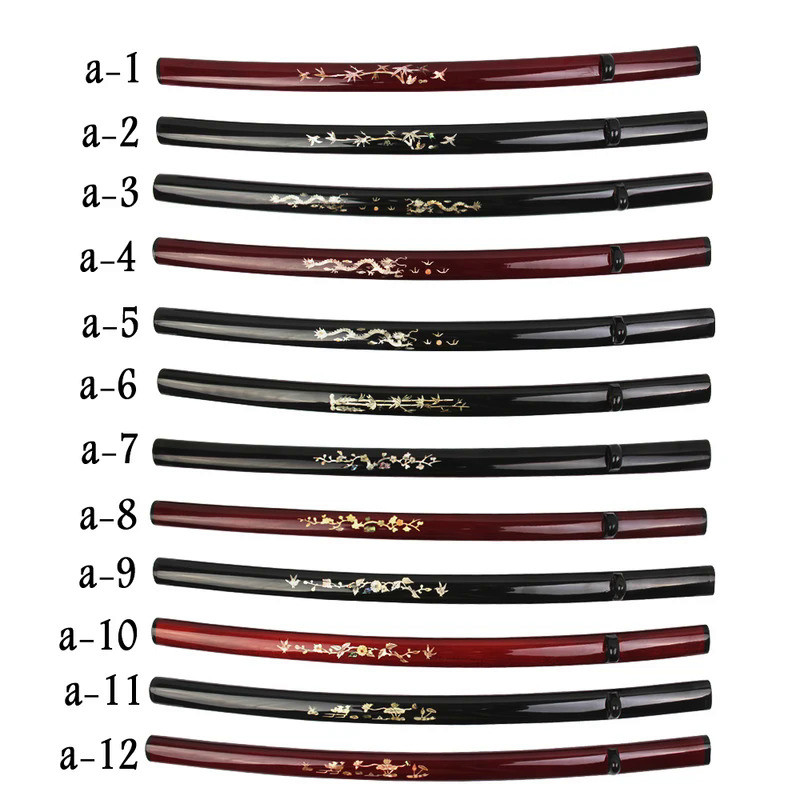Japanese Sword Saya, Wooden Material Inlaid Real Shells,Katana Scabbard ...