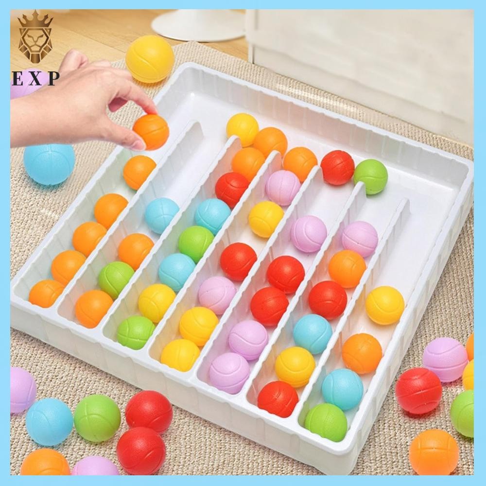 [explosion1.th] Fun Ball Sorting Toy Rainbow Balls Sensory Game Color ...