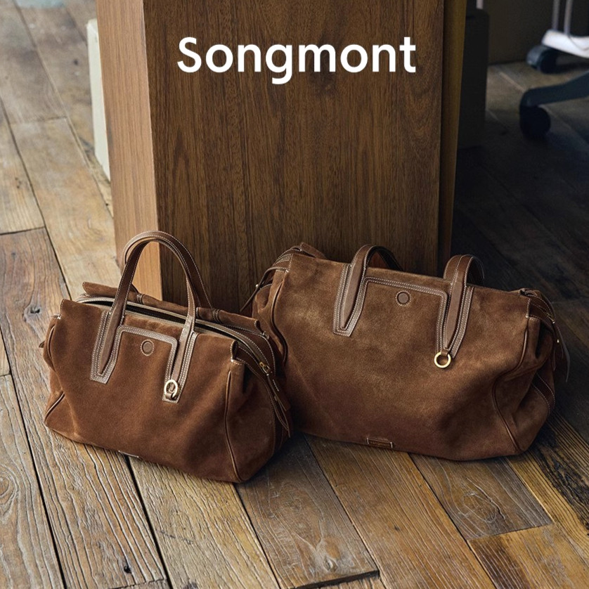 Songmont Tracking Series The Yore Duffle Bag Retro Suede Travel Bag Large Capacity Commuter ...