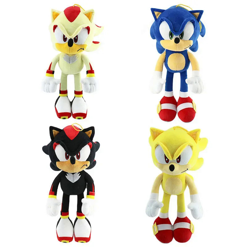33cm Sonic High Quality Plush Toy Cartoon The Hedgehog Doll Tails ...