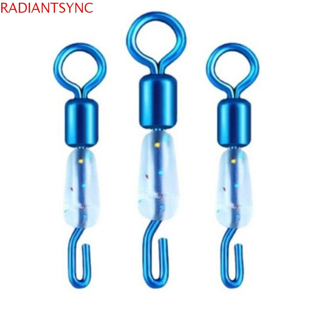 Radiantsync 50PCS Sub-Line Clamp Connector, 8 รูปร่างหมุนสายตกปลา Quick Link, เครื่องมือตกปลา ...
