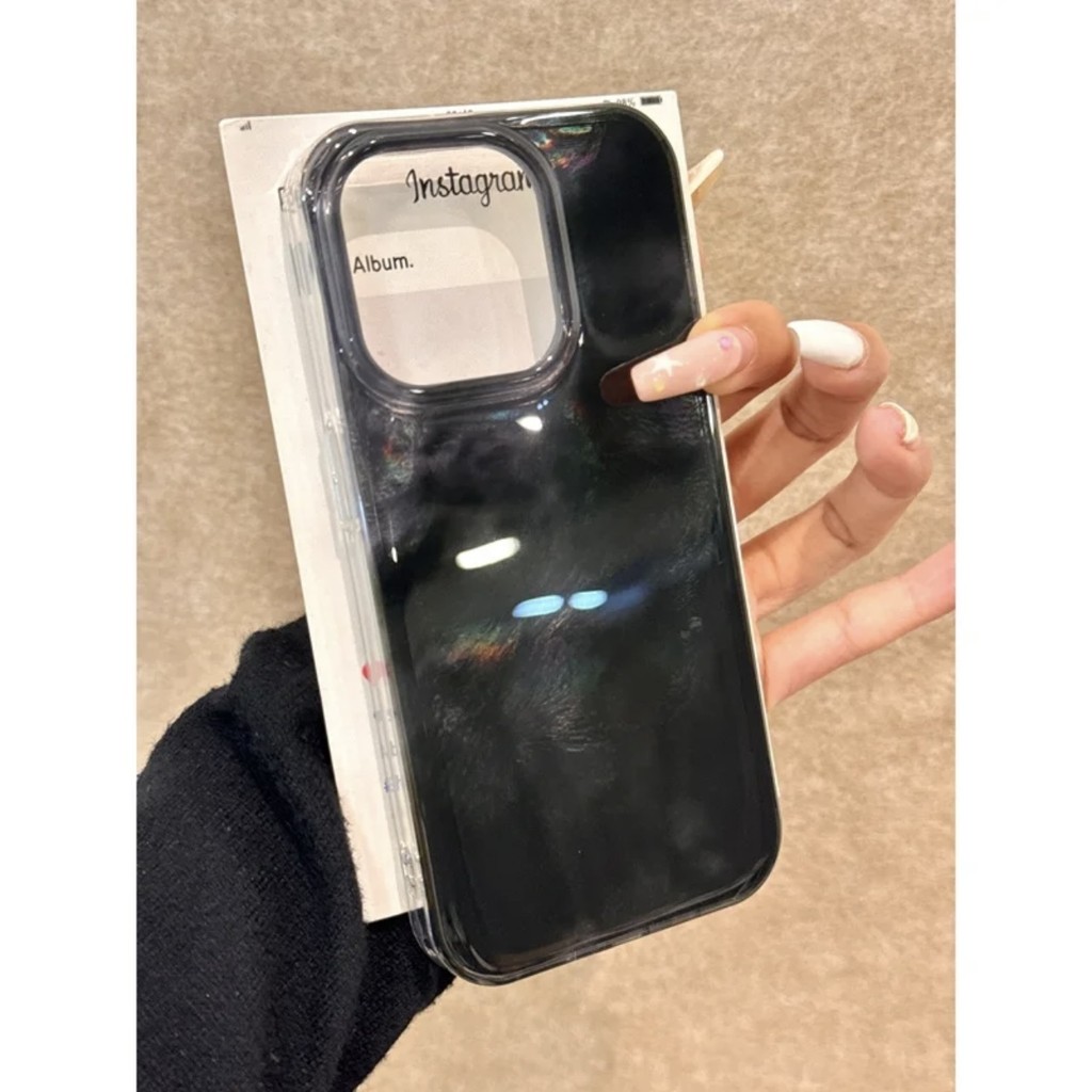 Premium Smudge Haze Grey เหมาะสําหรับ iPhone15/13 ใหม่ Apple 15promax ...
