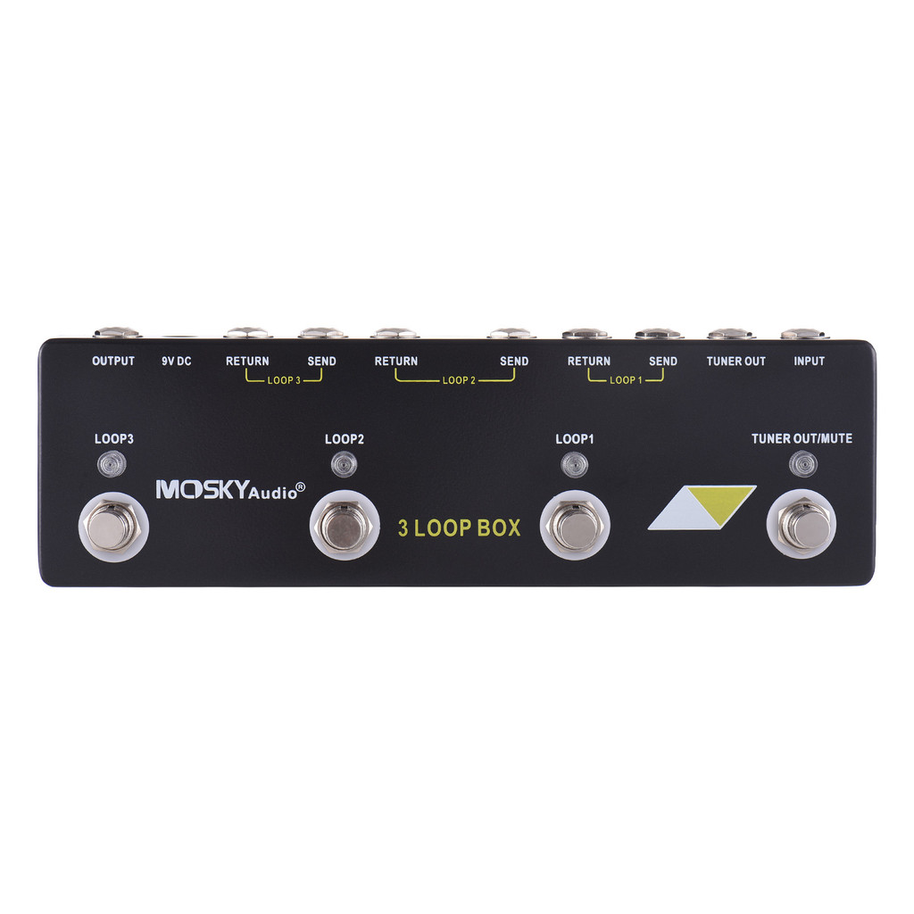 MOSKYAUDIO 3 Loop Box Guitar Effect Pedal with Channel Selection True ...