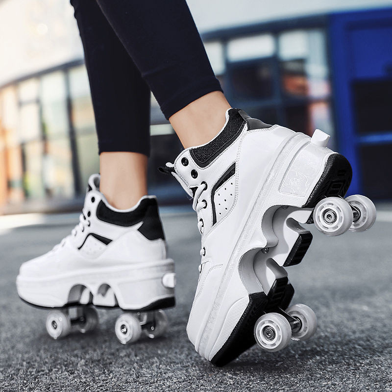 [คลังสินค้าพร้อม] Four-W Heel Runaway Shoes รองเท้าเปลี่ยนรูปเดิน ...