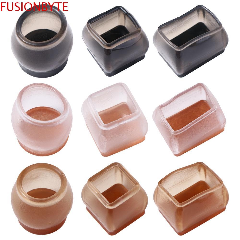 FUSIONBYTE ตกแต่งบ้านใช้งานง่าย Thicken 4 ชิ้น/เซ็ตแผ่นกันลื่น Multi-สไตล์ลดเสียงรบกวนชั้น ...