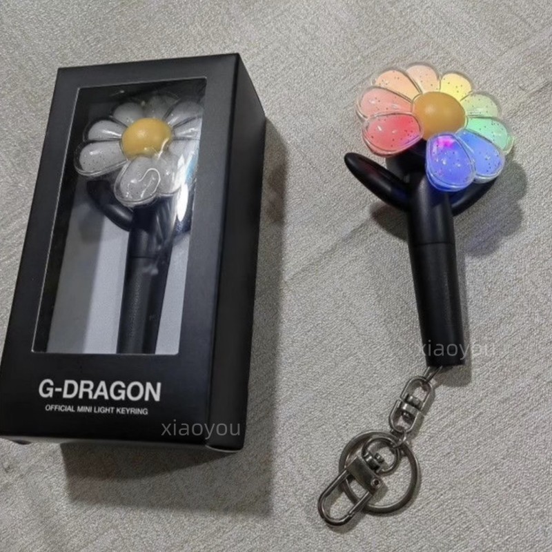 ของแท้ Daigou GD G DRAGON Official LIGHT Stick Mini พวงกุญแจ Luminous ...
