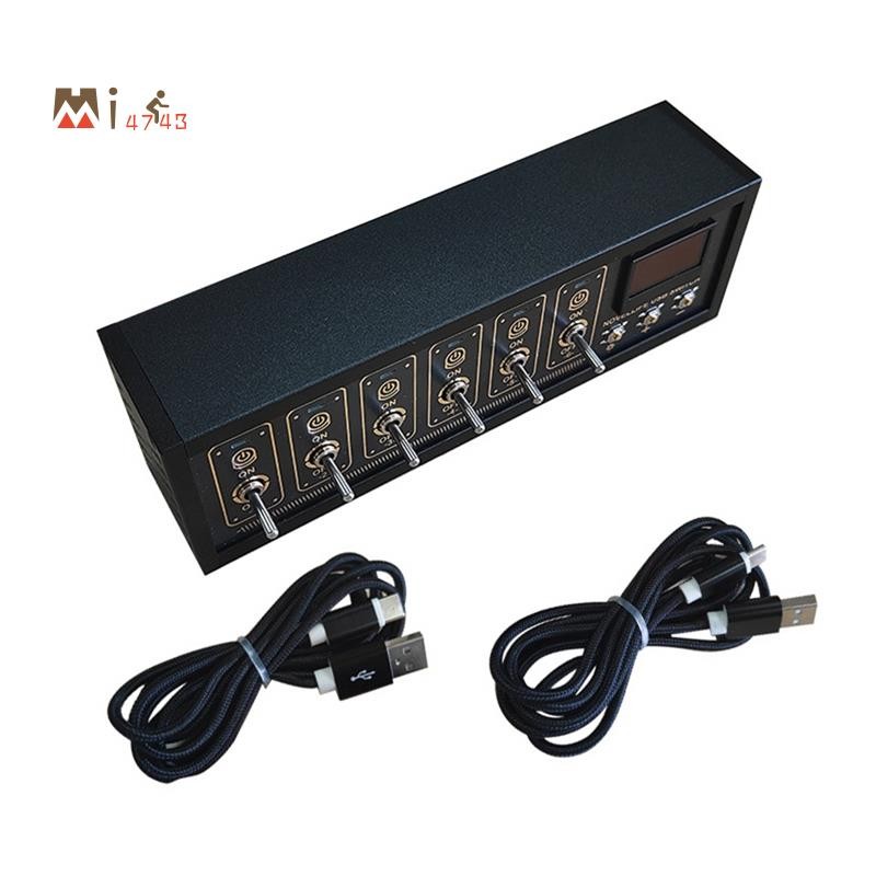 Mi4743สวิตช์USB 6-way USB Hub Desk Controller Voice Control Retro ...