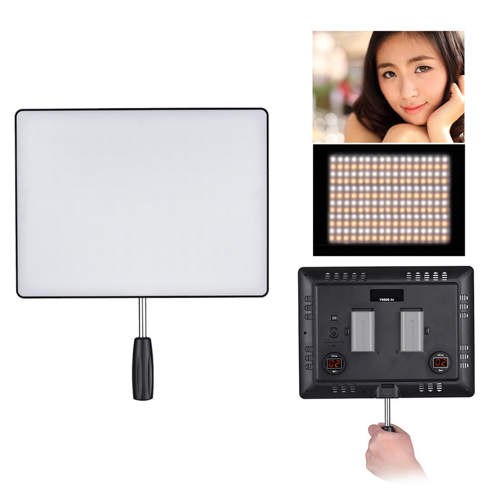 โคมไฟถ่ายภาพ YN600 Air 3200K-5500K Bi-Color อุณหภูมิ LED วิดีโอแสงการ ...