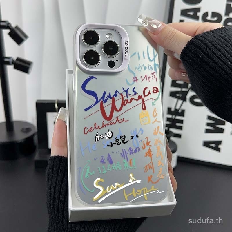 เคสมือถือกราฟฟิตีอินเทรนด์เท่สนุกอังกฤษเคสกันกระแทกสำหรับ iPhone ...