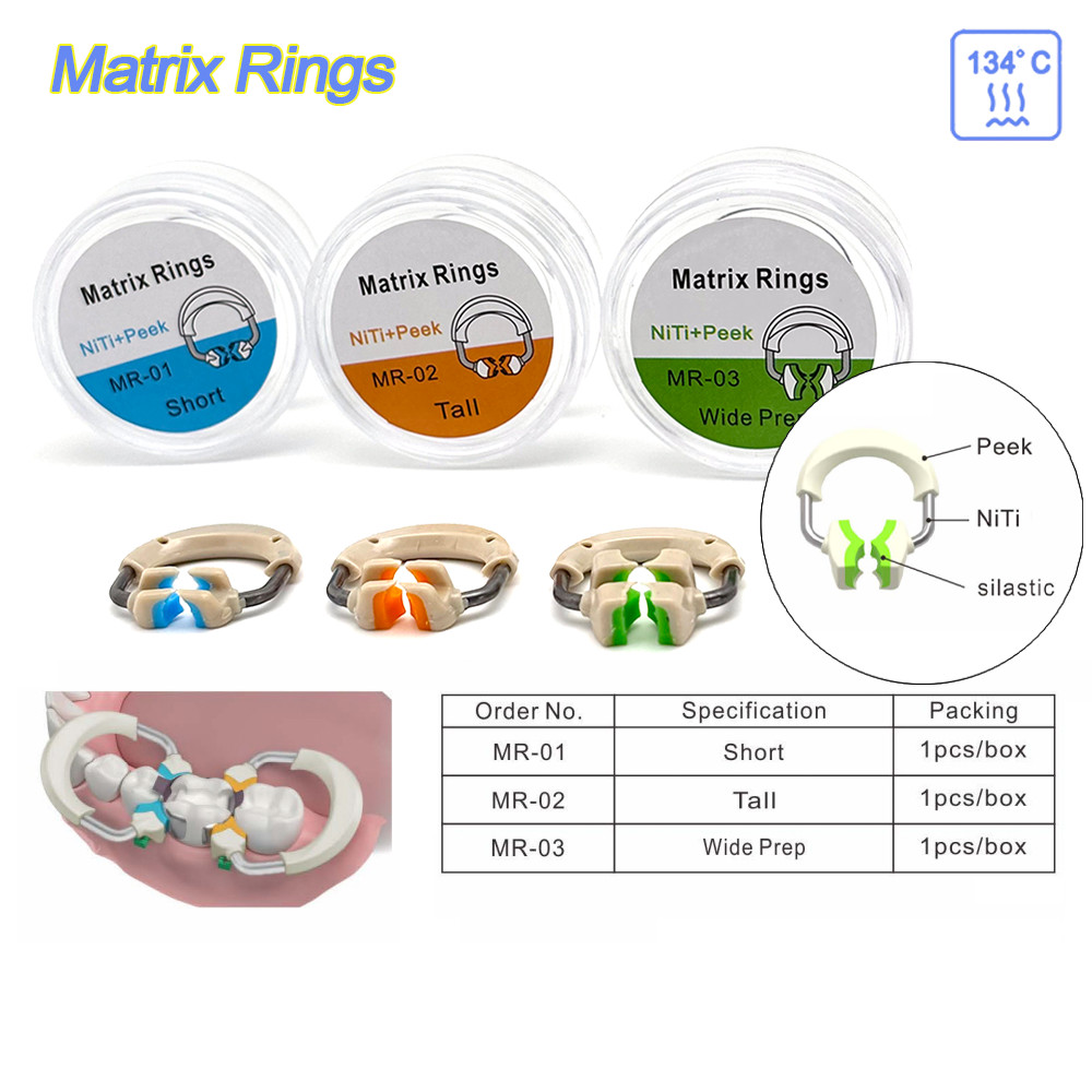อัพเกรดใหม่ทันตกรรม Sectional Matrix System Anti Slip Matrices คลิปแหวน ...