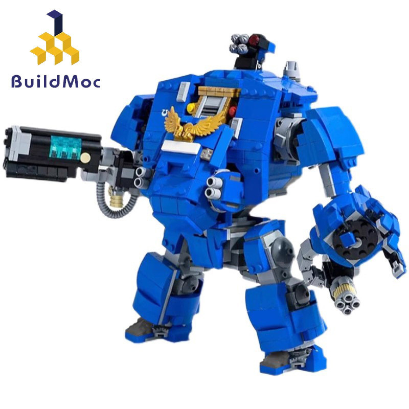 Buildmoc Ultramarine Primaris Redemptor Dreadnz Warhammer40k ชุดบล็อก ...