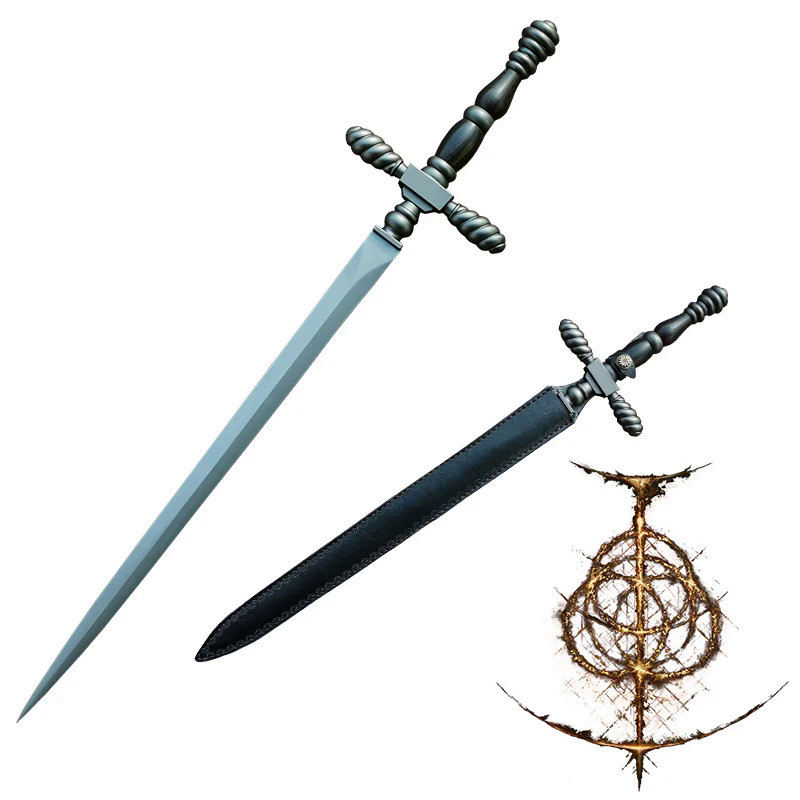 Replica Swords 1060 High Carbon Steel Blade Misericorde Sword Medieval ...