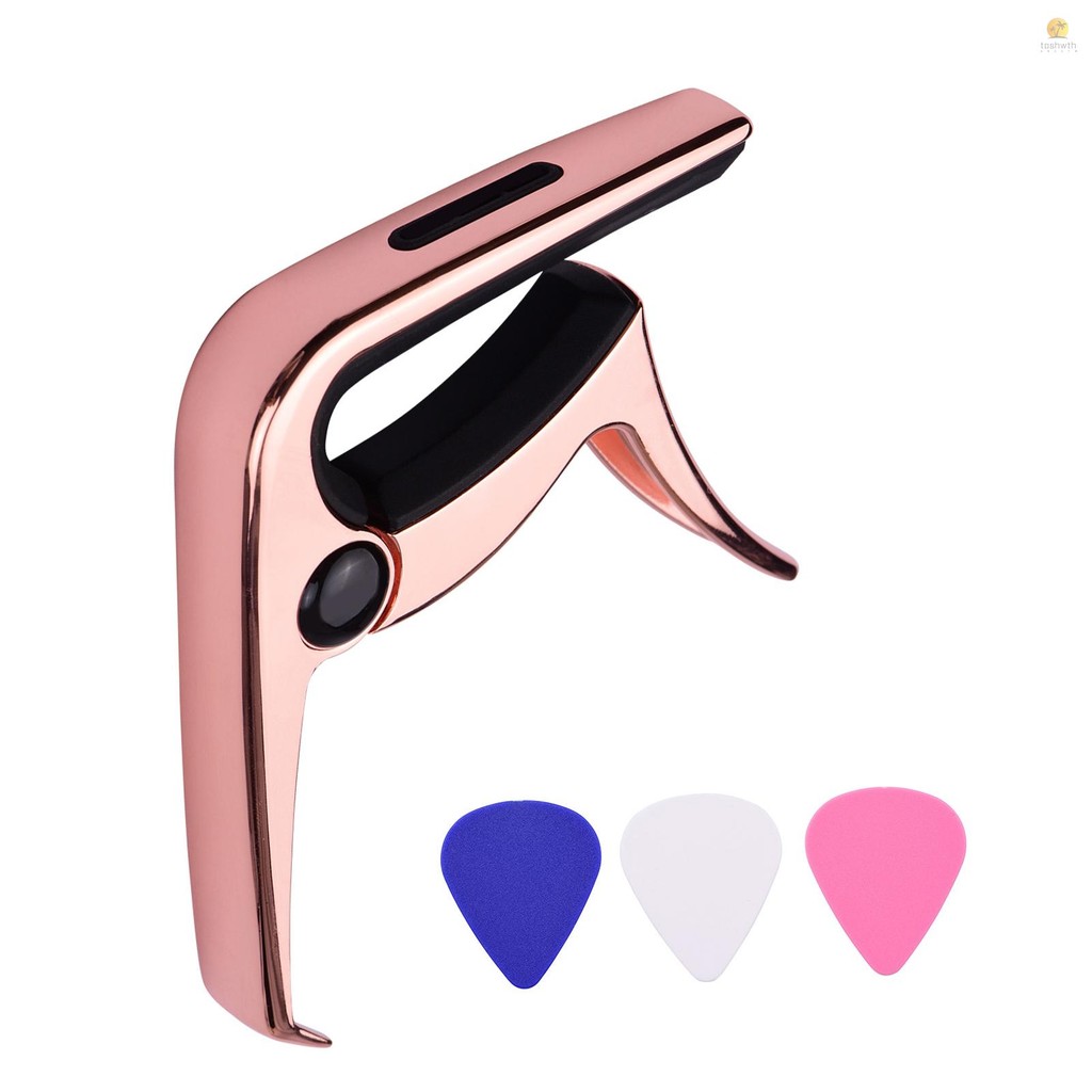 Tc-02 มัลติฟังก์ชั่นกีตาร์ Capo สังกะสีอัลลอยด์พร้อมสะพาน Pin Puller ...