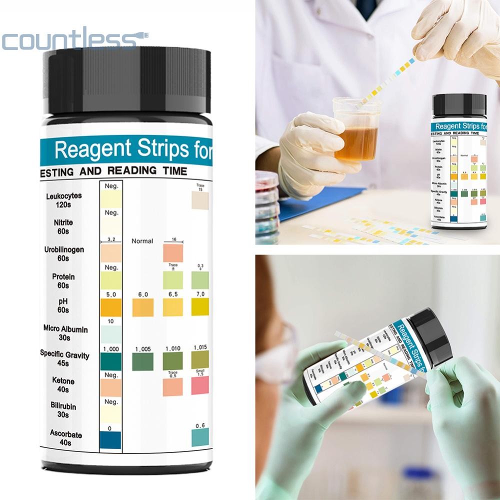 Fe# มีประโยชน์ 100 Strips Urinarysis Reagent Strips 10 Parameters แถบ ...