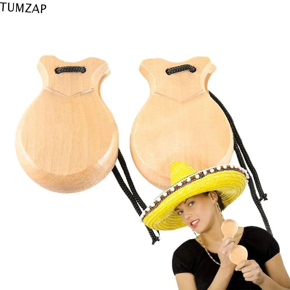 Tumzap Flamenco Dance Castanets, Hand Clapper ไม้สเปน Castanets ...