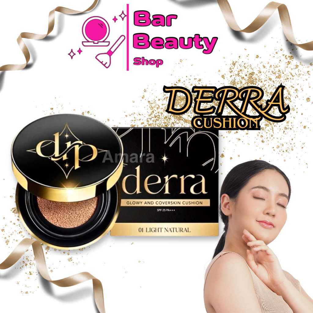 คุชชั่นเดอร์ร่า Derra cushion แป้งรองพื้นเดอร์ร่า คุชชั่นเนื้อแมตช์ คุมมัน ปกปิด ผิวแพ้เป็นสิว ...