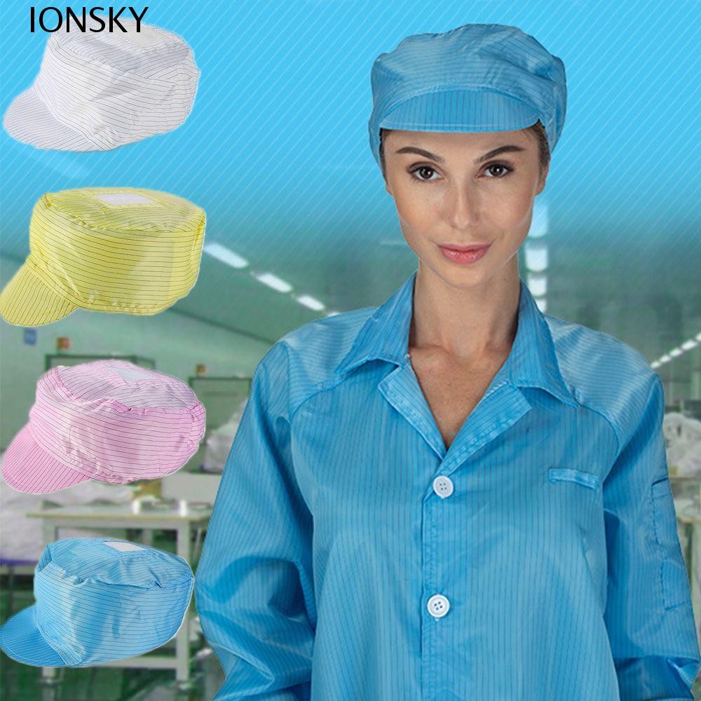 Ionsky Caps Clean Room หมวกเซฟตี้หมวกกันน็อคป้องกันไฟฟ้าสถิตย์ | Shopee ...