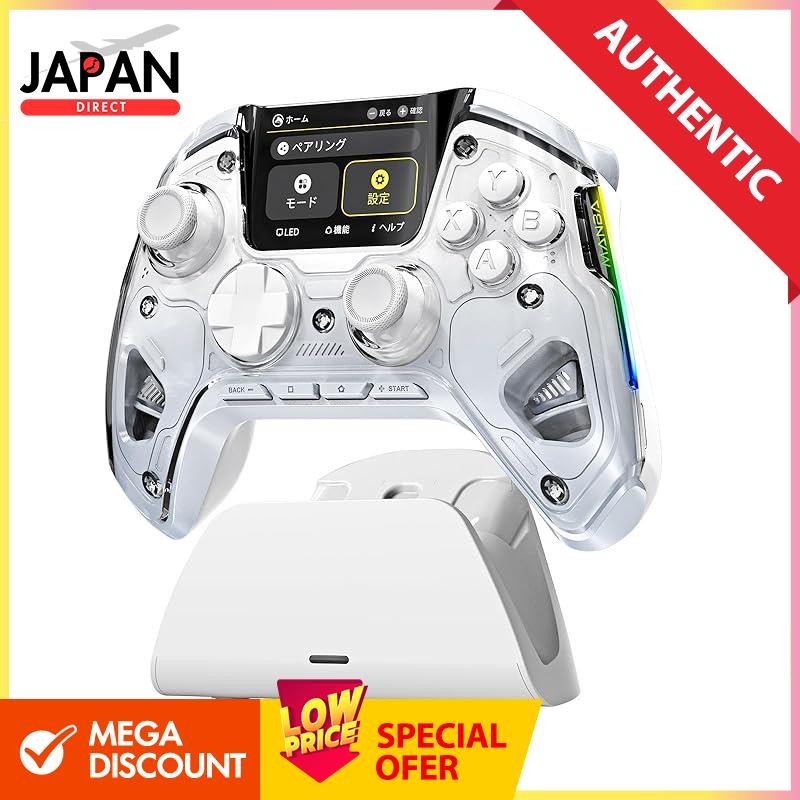 ManbaOne PC Controller with Multi-function LCD Display, Drift Prevention Hall Stick, Hall ...