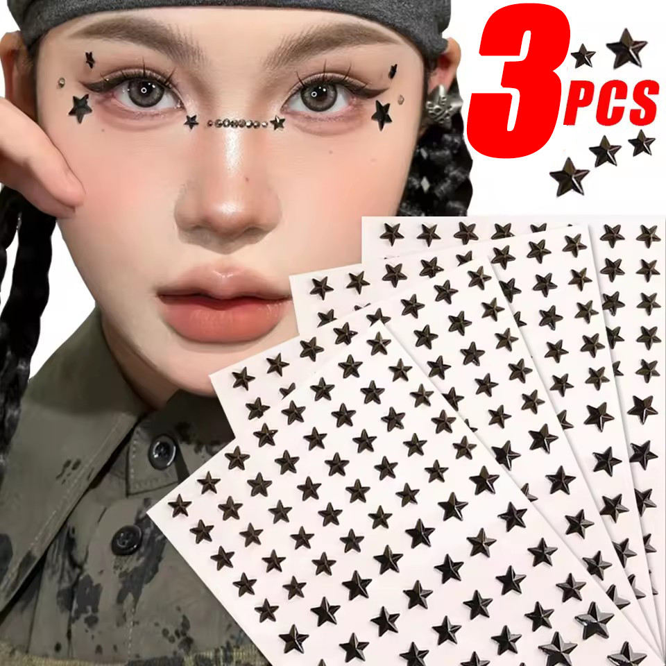 Star Face แต่งหน้าเพชร Patch Star เทศกาล Modernist Face สติกเกอร์หญิง ...