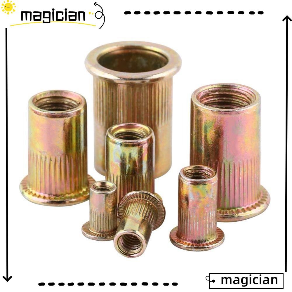 Mag 10pcs เหล็กคาร์บอน Rivnut, M3 M4 M5 M6 M8 M10 M12 ชุดเครื่องมือหัว ...