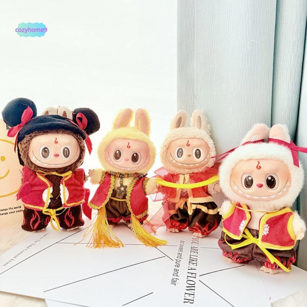 COZYHOME9 Labubu เสื้อผ้าตุ๊กตาชุด, Ne Zha Hun Tian Ling นั่ง Labubu ...