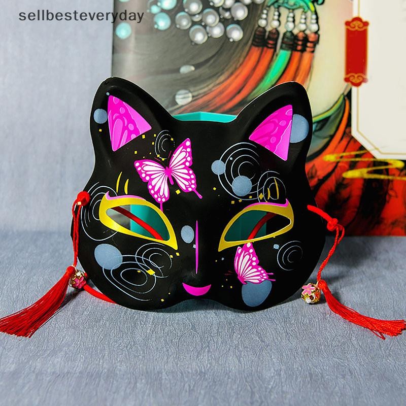 Seth สีดําสไตล์คอสเพลย์ Cat Full Face Mask สไตล์ญี่ปุ่นตกแต่งแต่งหน้า ...