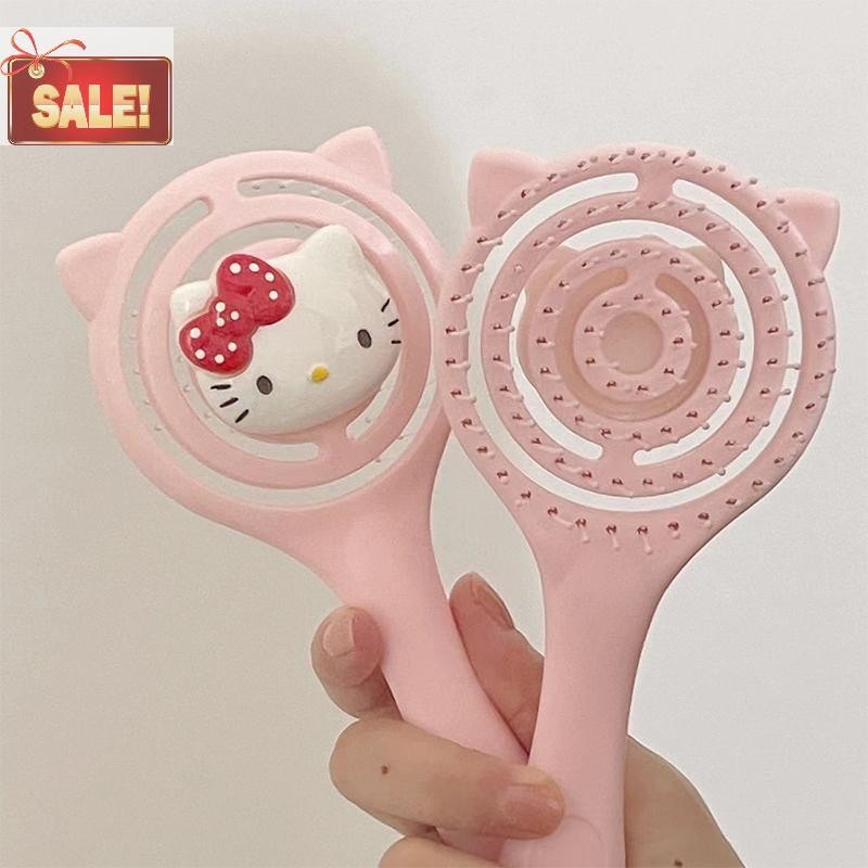 Bl Sanrio Hello Kitty Comb Hollow หวีนวด Fluffy Shape นักเรียนด้ามยาว ...
