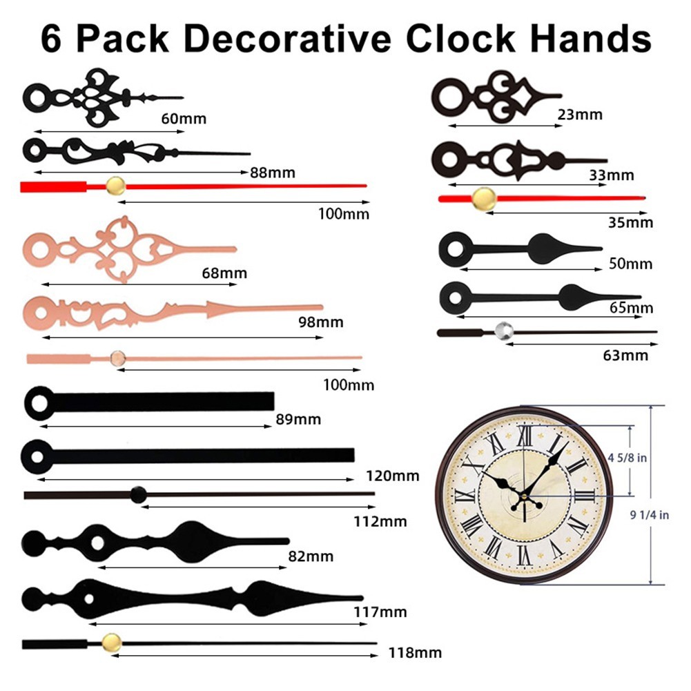 【Dreamlife Sale】DIY Pendulum Clock Mechanism with 6 Stylish Hands for ...
