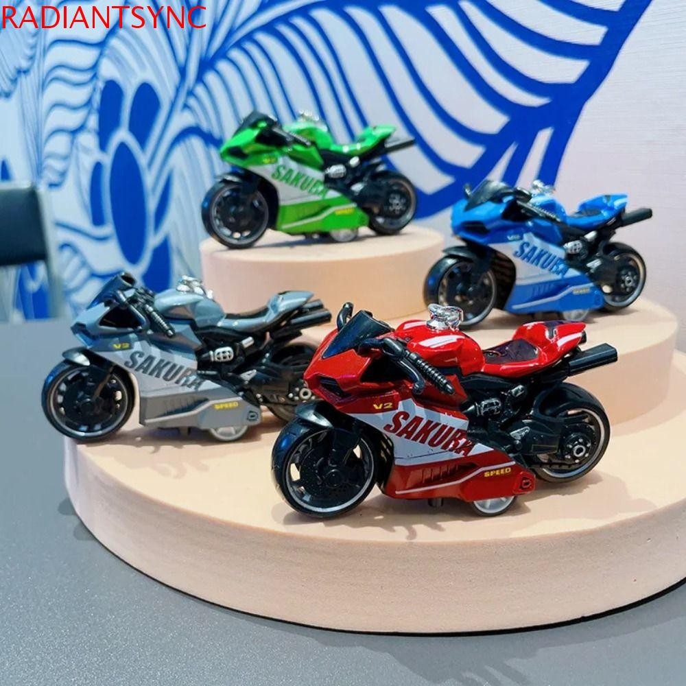 Radiantsync Mini Clockwork รถจักรยานยนต์จี้พวงกุญแจประณีต Mini Delicate ...