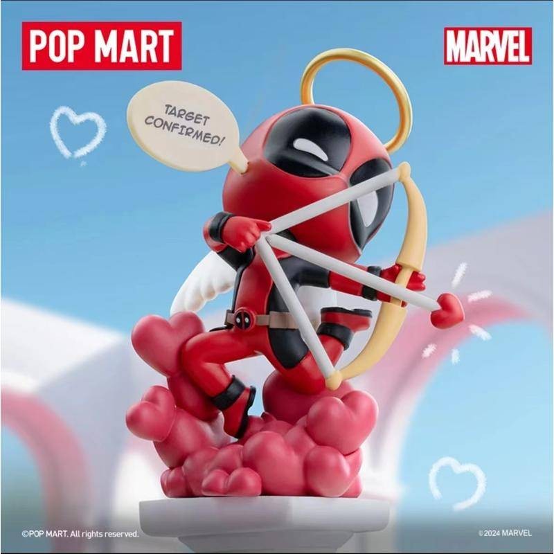 P POPMART POPMART Marvel Deadpool Series Mystery Box รูปของเล่นอะนิเมะ ...