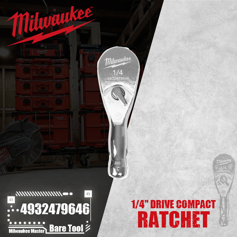 มิลวอกี 4932479646 1/4 "ไดรฟ์ Compact Ratchet | Shopee Thailand