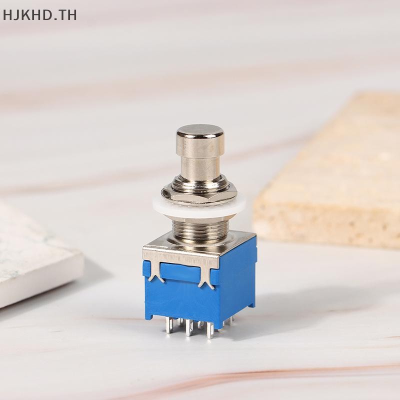 [ดีกว่า] 1 PC 3PDT 9 Pin เอฟเฟกต์กีตาร์ Stomp Switch สวิตช์เท้ากีตาร์ ...
