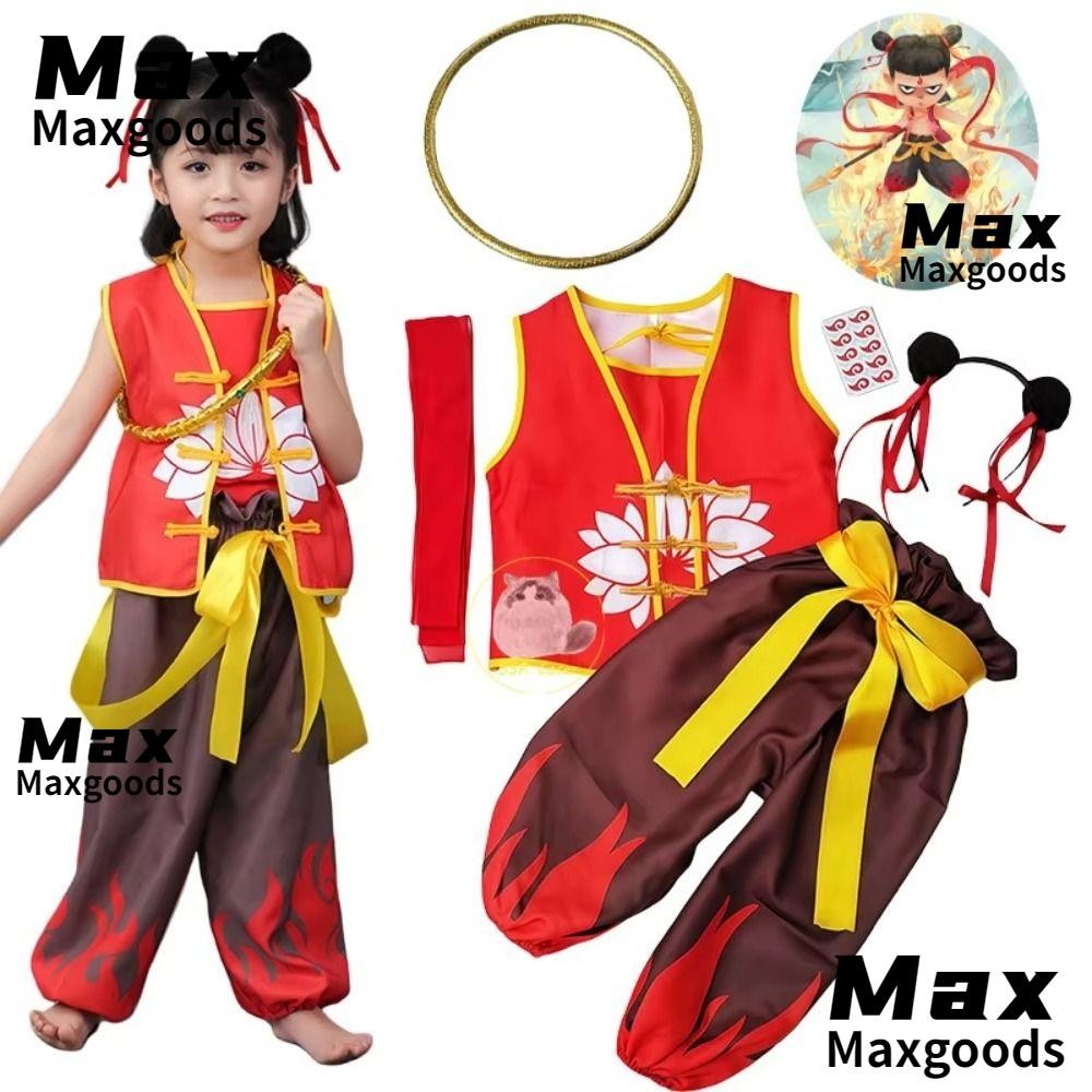 Maxg Nezha , Nezha Movie 2 ชุดการแสดง Nezha คอสเพลย์เครื่องแต่งกาย, ผ้า Qiankun Hoop | Shopee ...