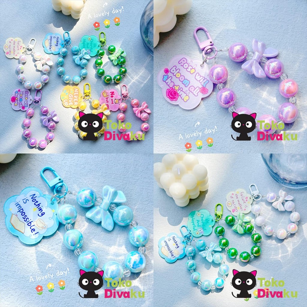 GANTUNGAN SISTERCLOZETTE TAC127 HP STRAP / PREMIUM LUXURY BOW FLOWER ...