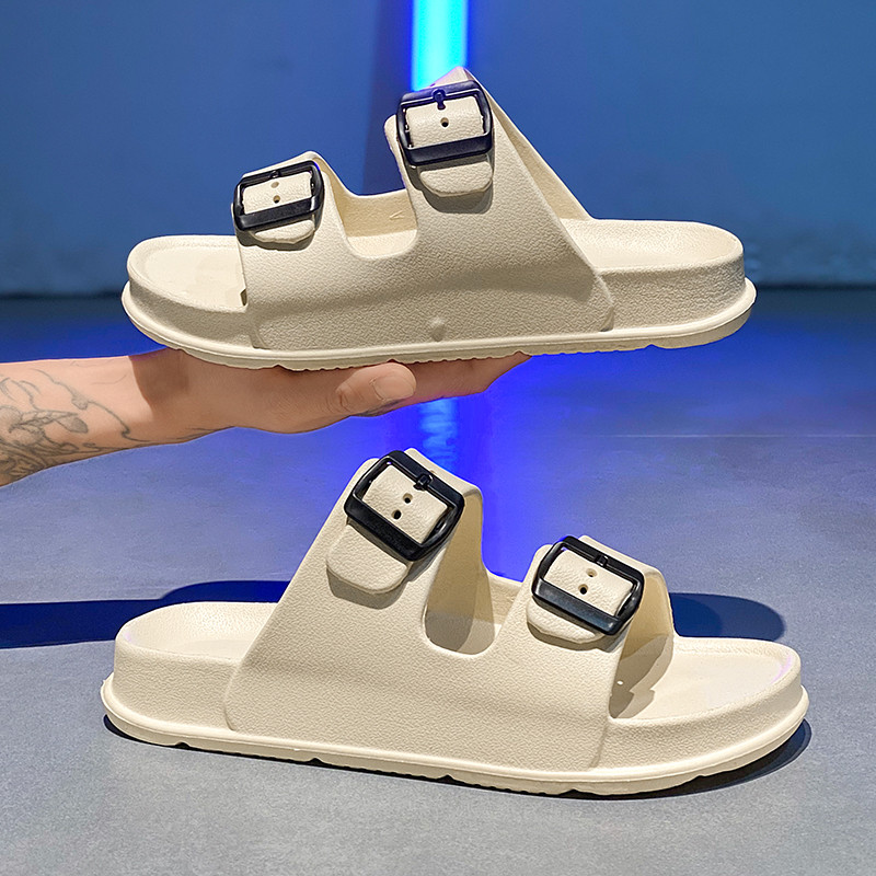 สินค้าใหม่รองเท้าคู่ฤดูร้อน Double-Strap Flip-Flops Casual Anti-Slip ...