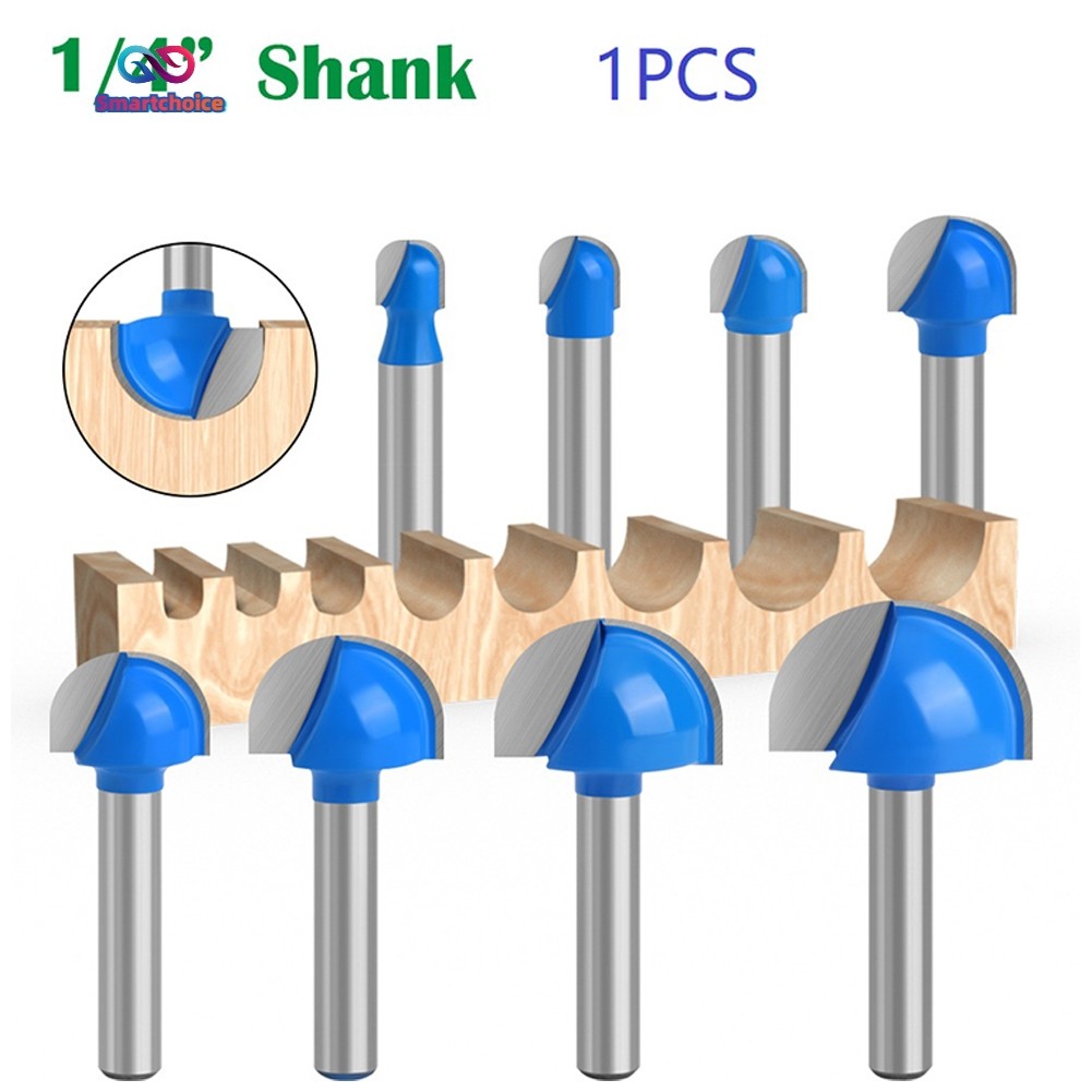 ⚡ทางเลือกอัจฉริยะ⚡1/4 Shank Ball Nose Router Bits End Mill Round Cove ...