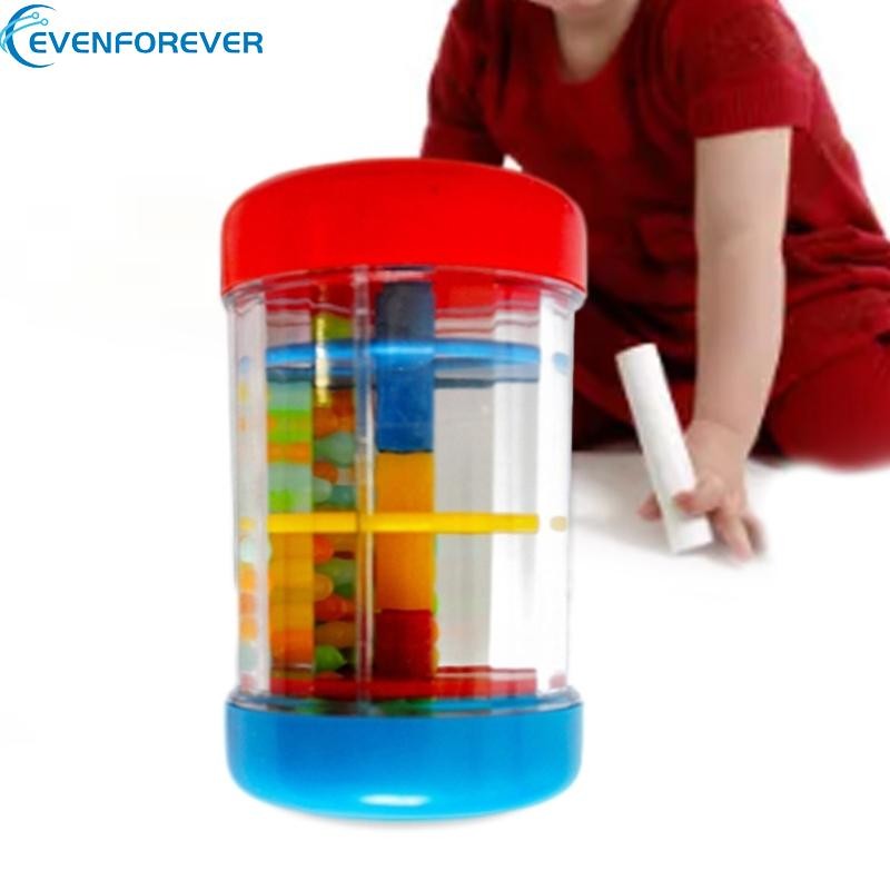 EV พลาสติก Rain Shaker Rainstick Rattle ของเล่นการศึกษาเครื่องดนตรีเด็ก ...