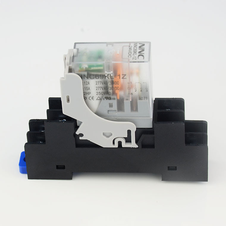 พร้อมฐาน (NNC Original) สต็อกพร้อมใหม่เอี่ยม NNC69KL-1Z 2Z รีเลย์ระดับกลางบาง DC24V AC220V 8 ...