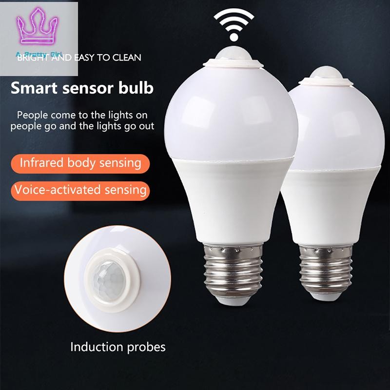 A Pretty Girl E27 PIR Motion Sensor โคมไฟ 5W 9W 15W หลอดไฟ LED พร้อม ...