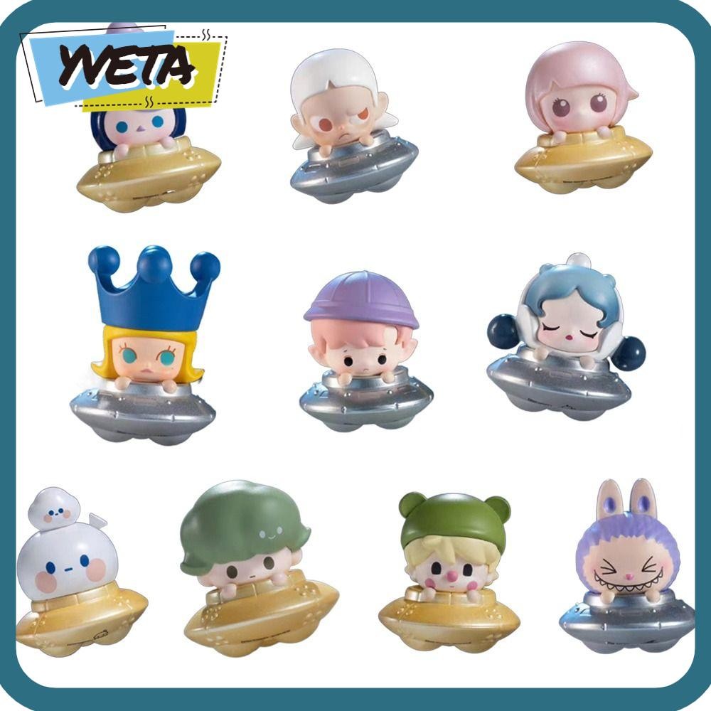 Yveta กล่อง,ฟองสบู่ POPMART Pop Bean อะนิเมะการ์ตูนรูป,แฟชั่น Labubu SP ...