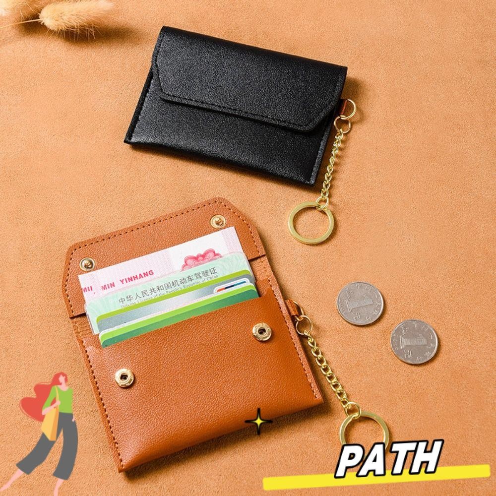 Path card ,สีทึบ PU หนังผู้ถือบัตร,แบบพกพา Multi-card Slot กระเป๋าหนัง ...