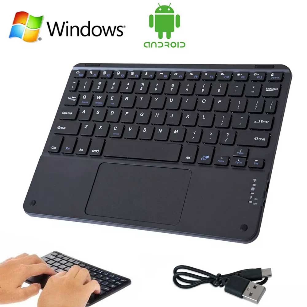 Mini Wireless Bluetooth Compatible Keyboard For IOS Android Windows PC Rechargeable Keyboard ...