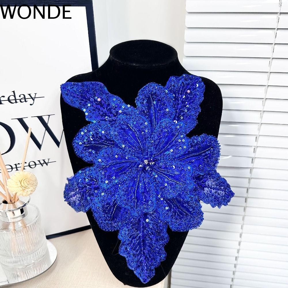 Wonde แพทช์เสื้อผ้า, เลื่อมเข็มกลัดดอกไม้ Multi-layer Appliques, เสื้อผ้าอุปกรณ์เสริม 3D ปัก ...