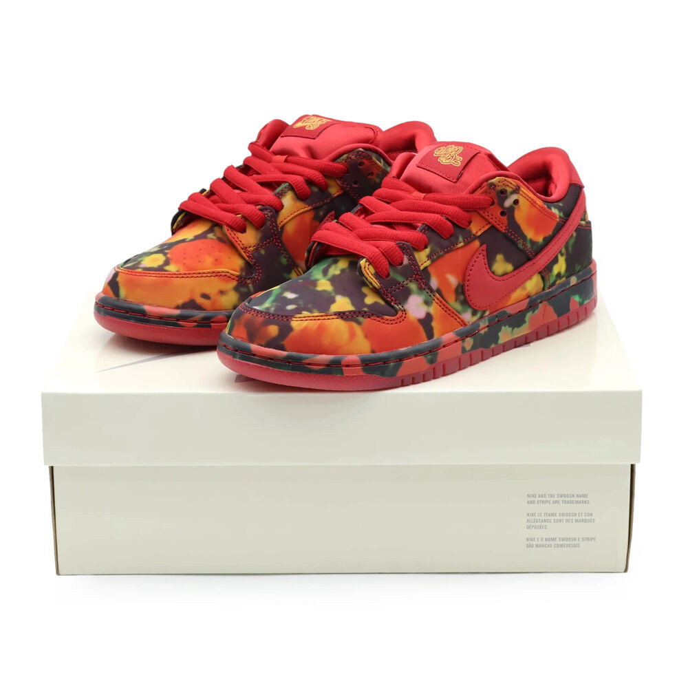 FZ1291-600 The Wizard of Oz Nike SB Dunk Low Poppy Field (ผู้ชาย) sp882 ...