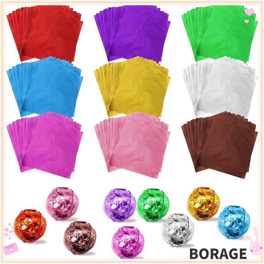 BORAG 100 ชิ้นแพคเกจกระดาษสี DIY อบดีบุกอาหารงานแต่งงานอุปกรณ์ Gilded ...