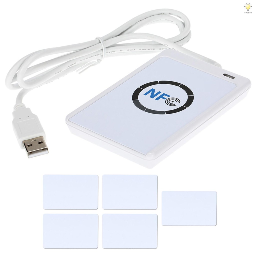 NFC ACR122U RFID Contactless Smart Reader & Writer/USB + SDK + การ์ด IC | Shopee Thailand