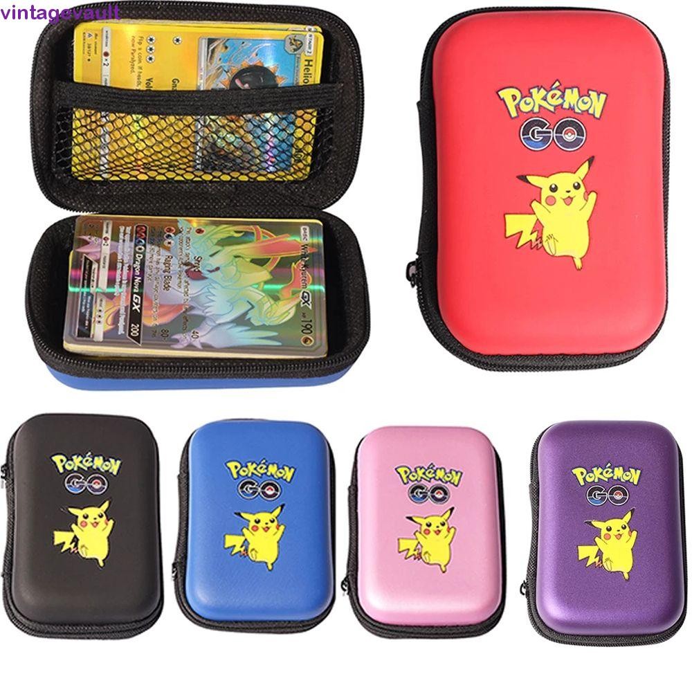 VINTAGEVAULT Pokemon Cards Holder 50 ความจุกล่อง Gx MEGA การ์ดหูฟัง ...